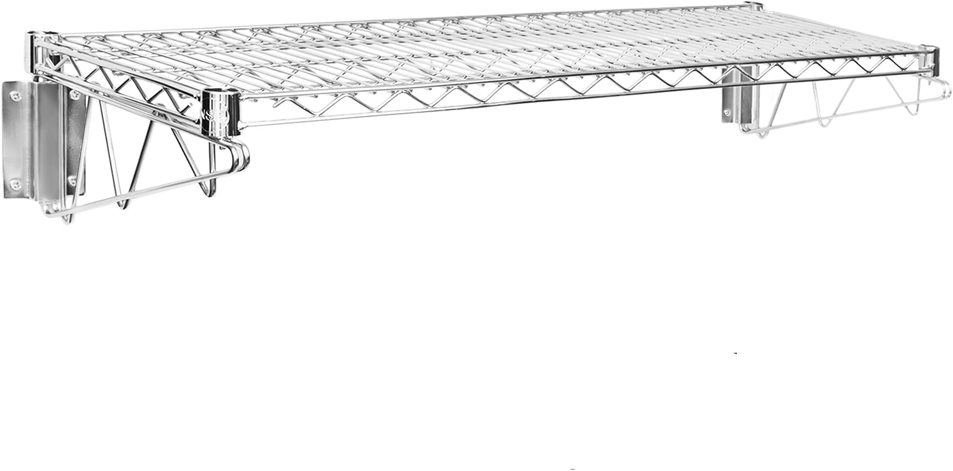 Amazon.com: Regal Altair Wall Mount Wire Shelf (Chrome, 18" D x 48" W x ...