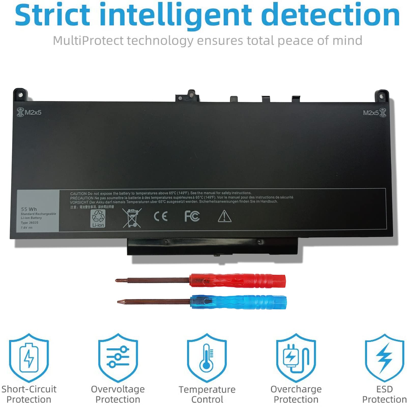 Snapklik.com : E7470 Battery E7270 Battery J60J5 Battery For Dell ...