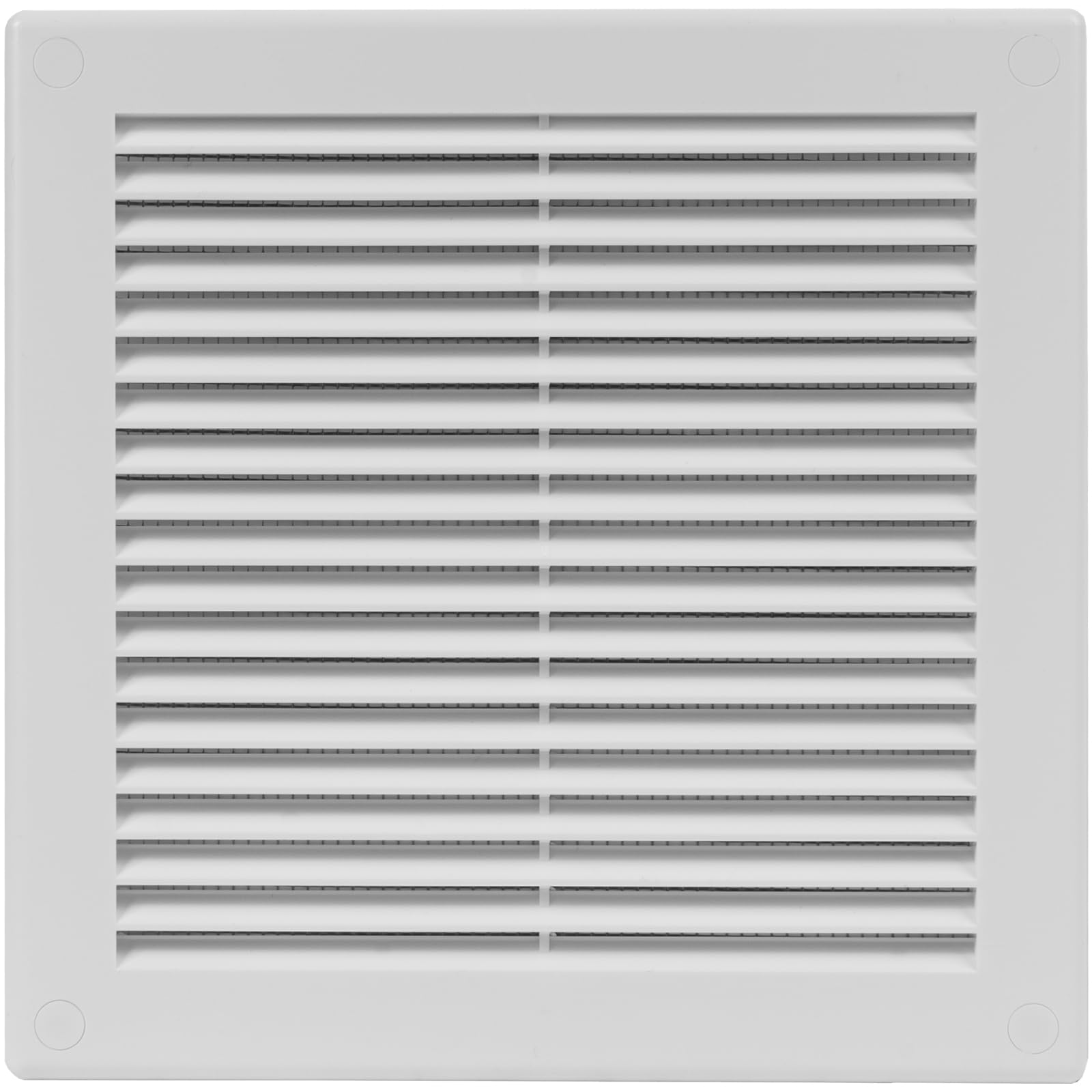HVAC OV 6" x 6" Inch (Grille Dimensions) White Plastic Square Vent ...