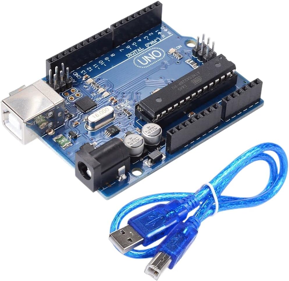 Robotbanao UNO R3 Development Board With 1 Feet USB Cable-Blue And ...