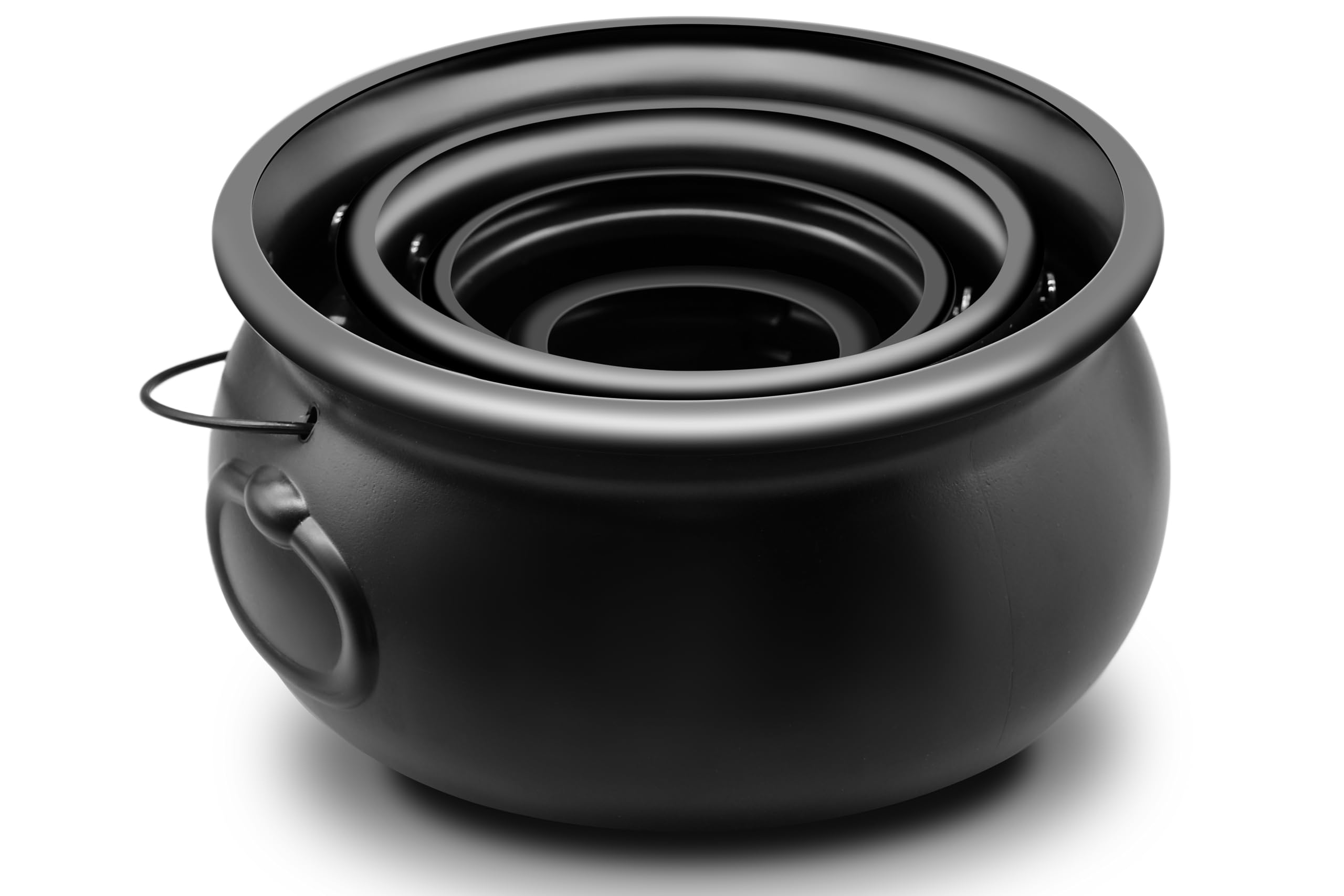 Amazon.com | 4 Pieces Set 12" 10" 8" 6" Plastic Black Cauldron Kettle ...