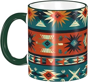 Amazon.com: Native American Patterns Ceramic Mug,Unique Designs for ...