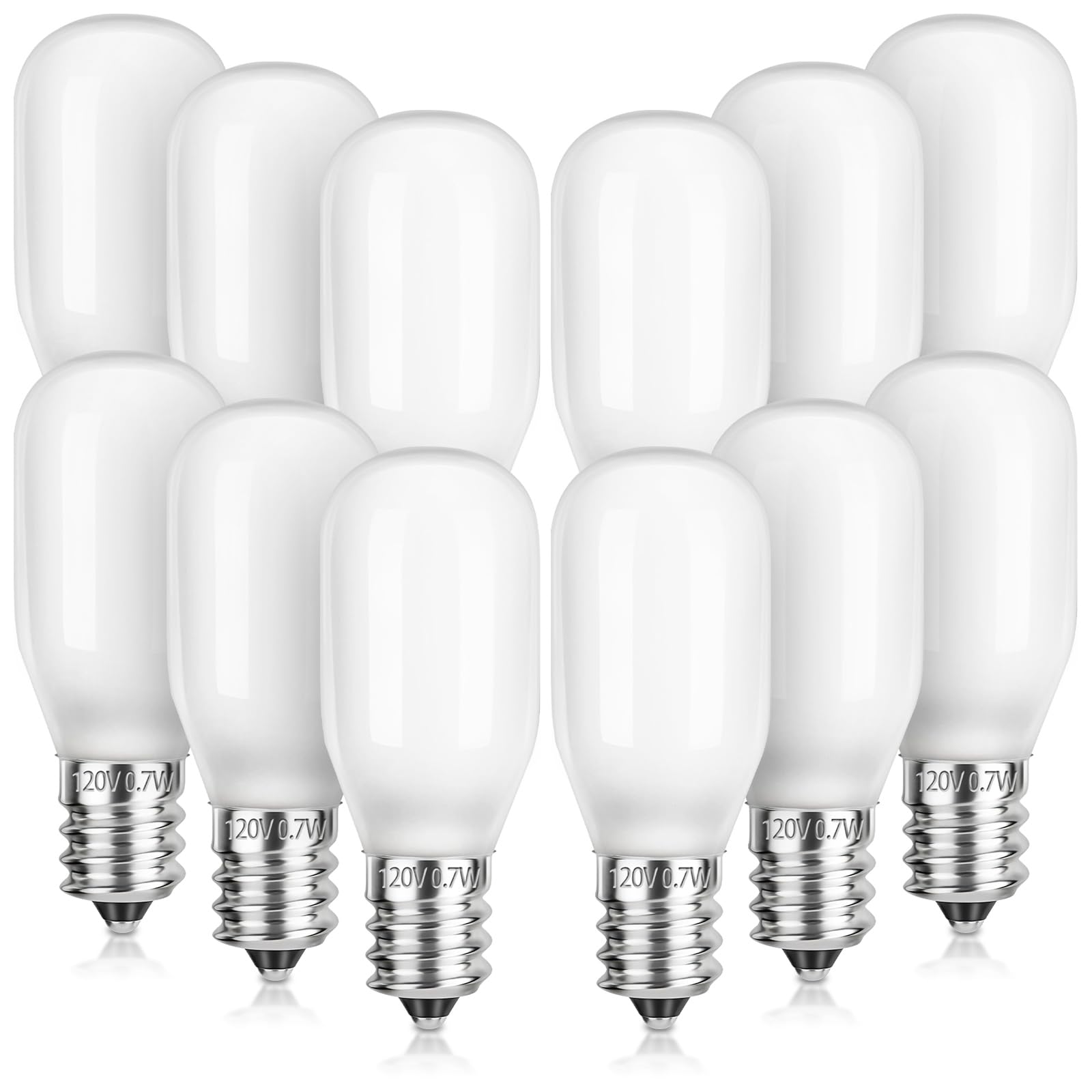 12PCS Christmas Village Light Bulbs E12 Base T20 LED Christmas Village ...