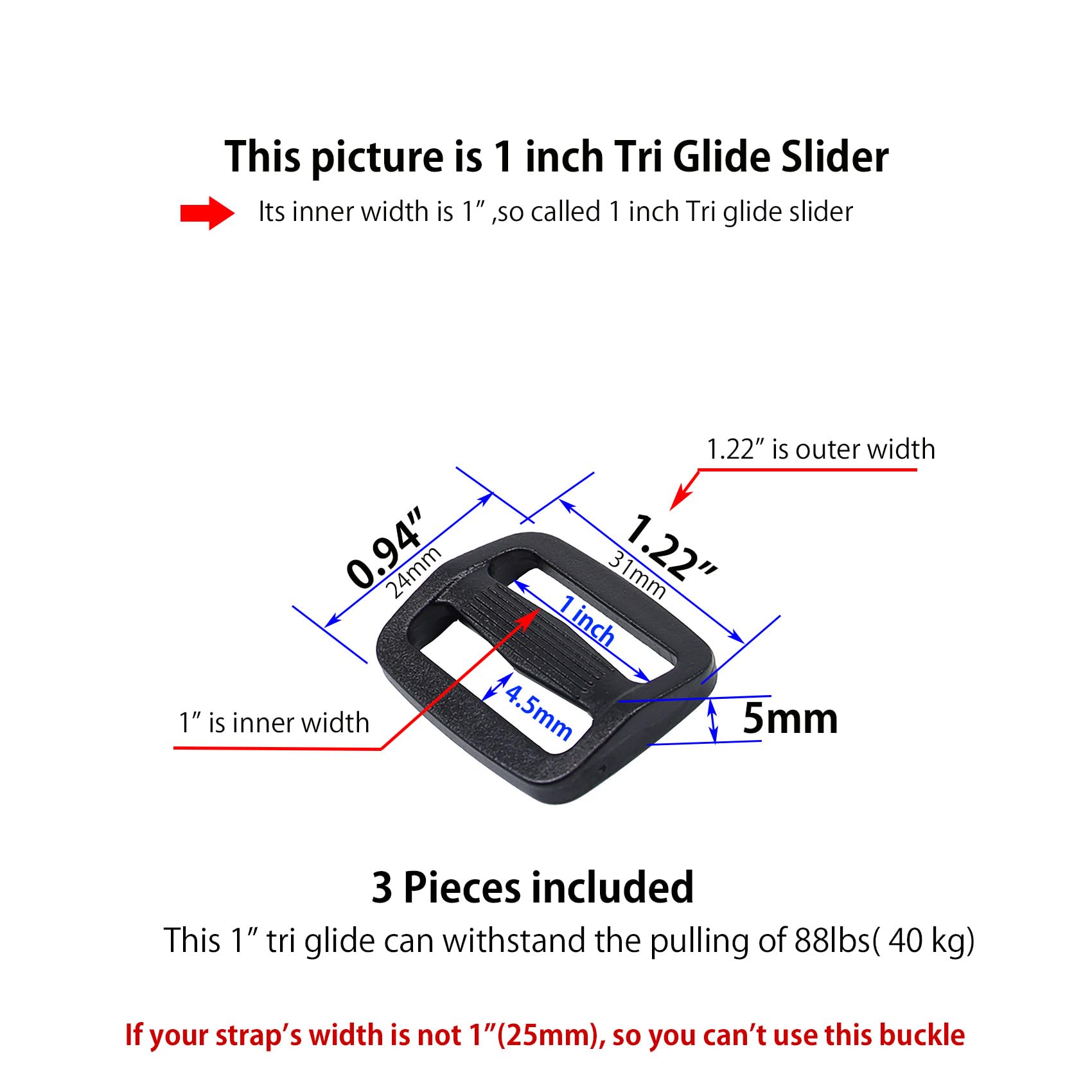 Snapklik.com : Ahijklmn Plastic Buckles,Side Release Plastic Buckle ...
