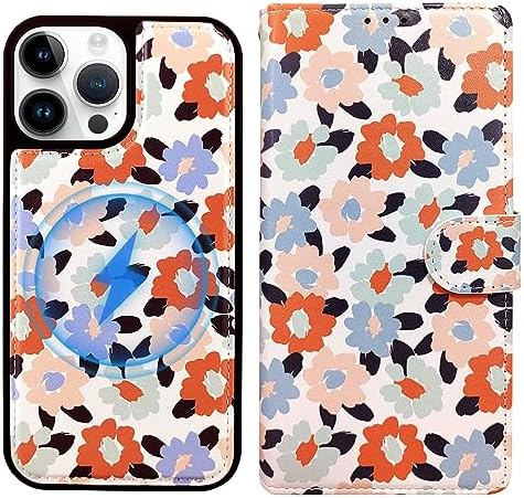 Amazon.com: TopPerfekt for iPhone 13 Pro Max Magnetic Clasp Wallet Case, Compatible with MagSafe ...