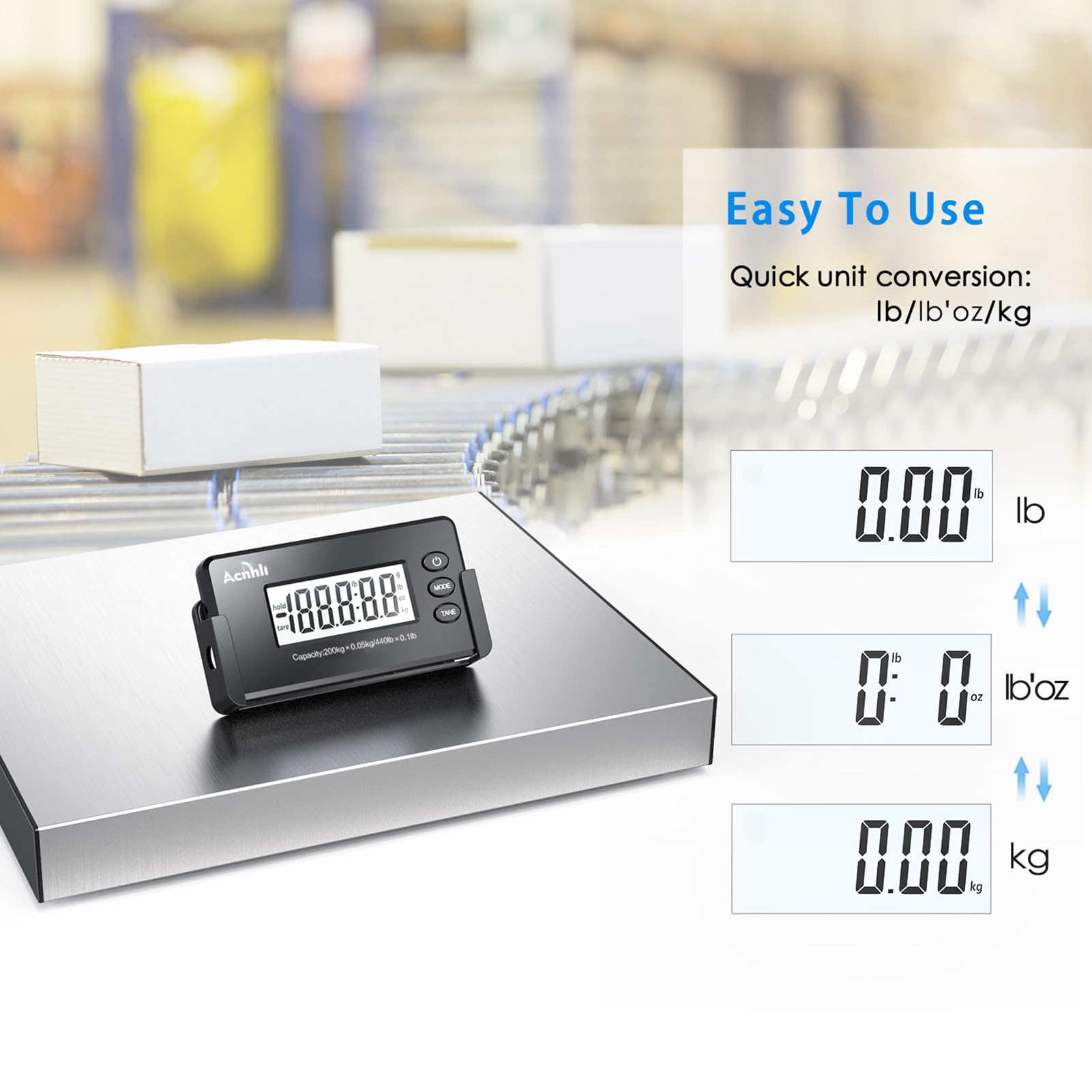 Snapklik.com : ACNHLI Transportation Scale Smart Digital Postal Scale ...