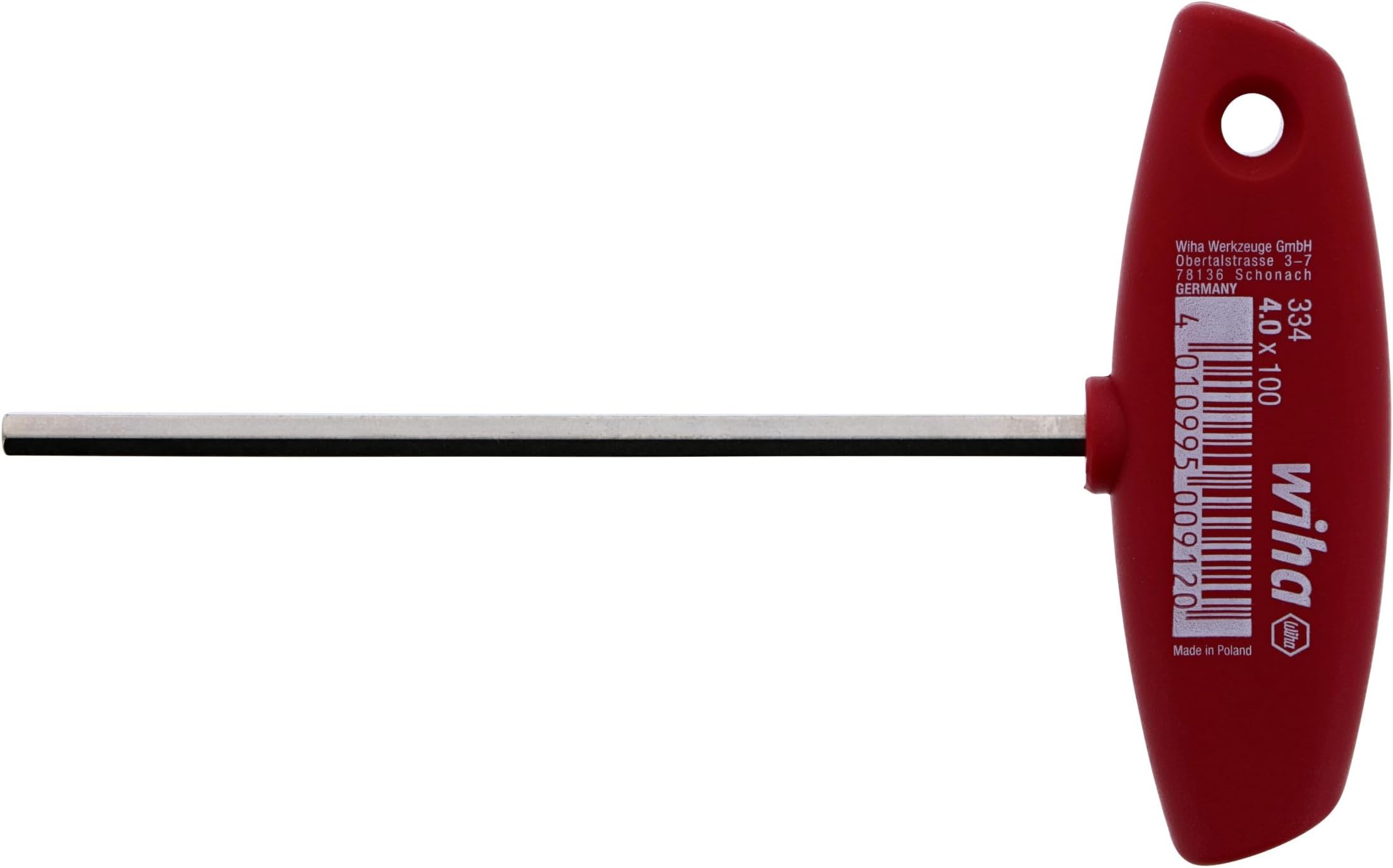 Wiha 33406 T-Handle Hex Key, 4.0 x 100mm - Amazon.com