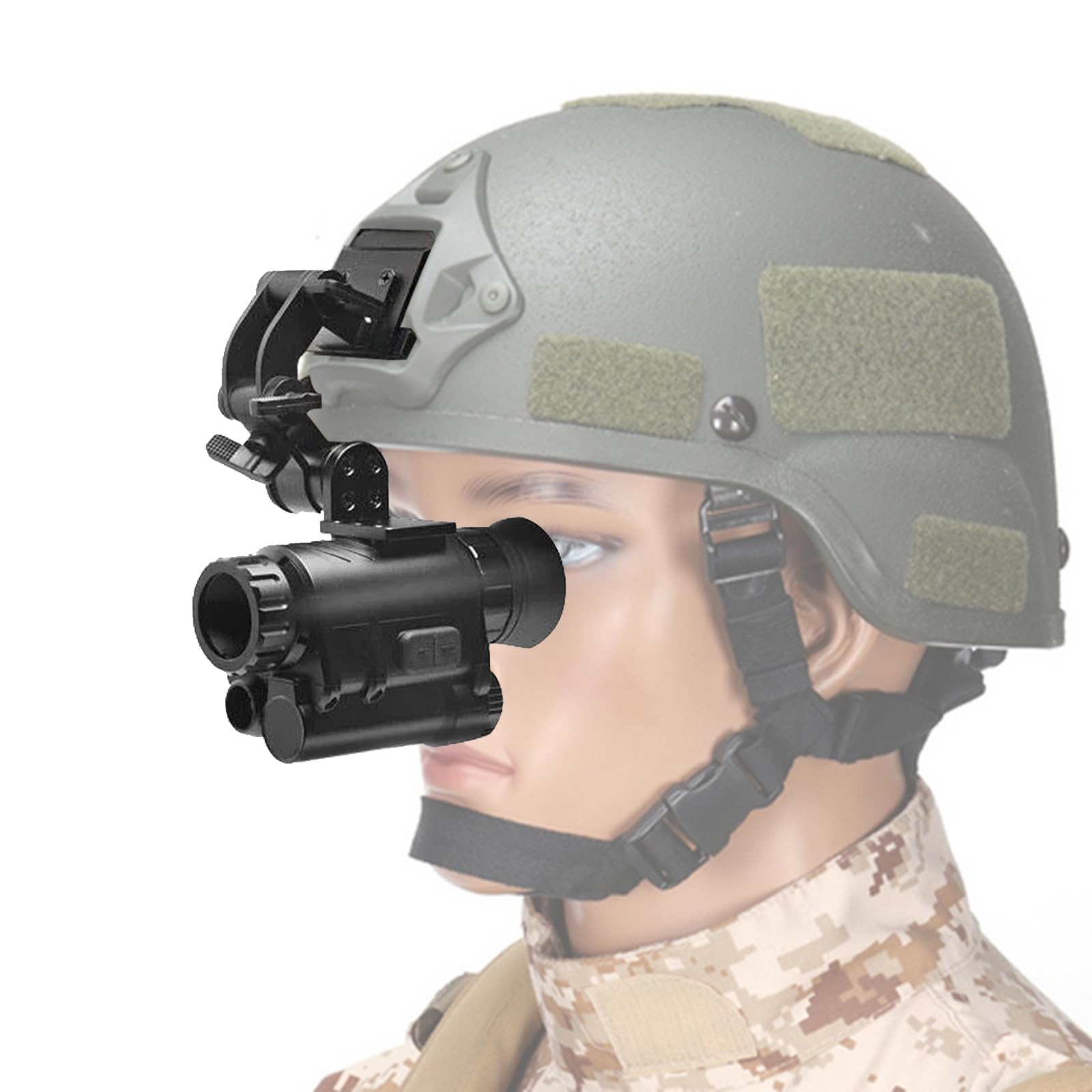 Amazon.co.jp: NVG30ハイパワーヘルメットナイトビジョンゴーグル長距離赤外線デジタルナイトビジョン単眼鏡4つのカラーモード4X ...