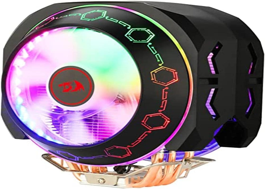 Aircooler Redragon Odin Preto Iluminação Rainbow com 2 Fans de 140mm CC ...