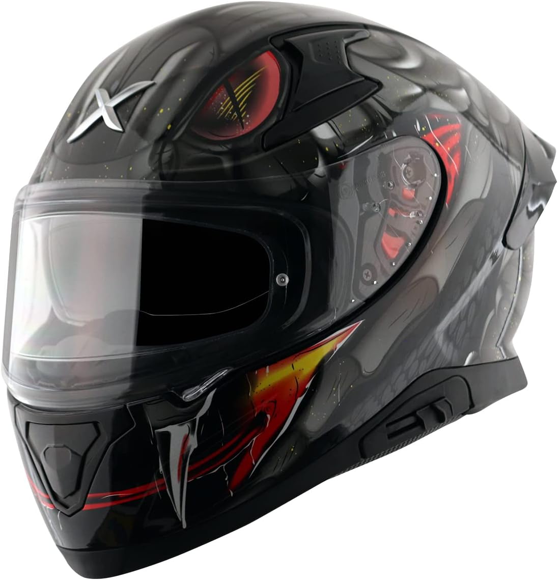 Axor Helmets ABS Apex Helmet (Solid Black_XL) : Amazon.in: Car & Motorbike