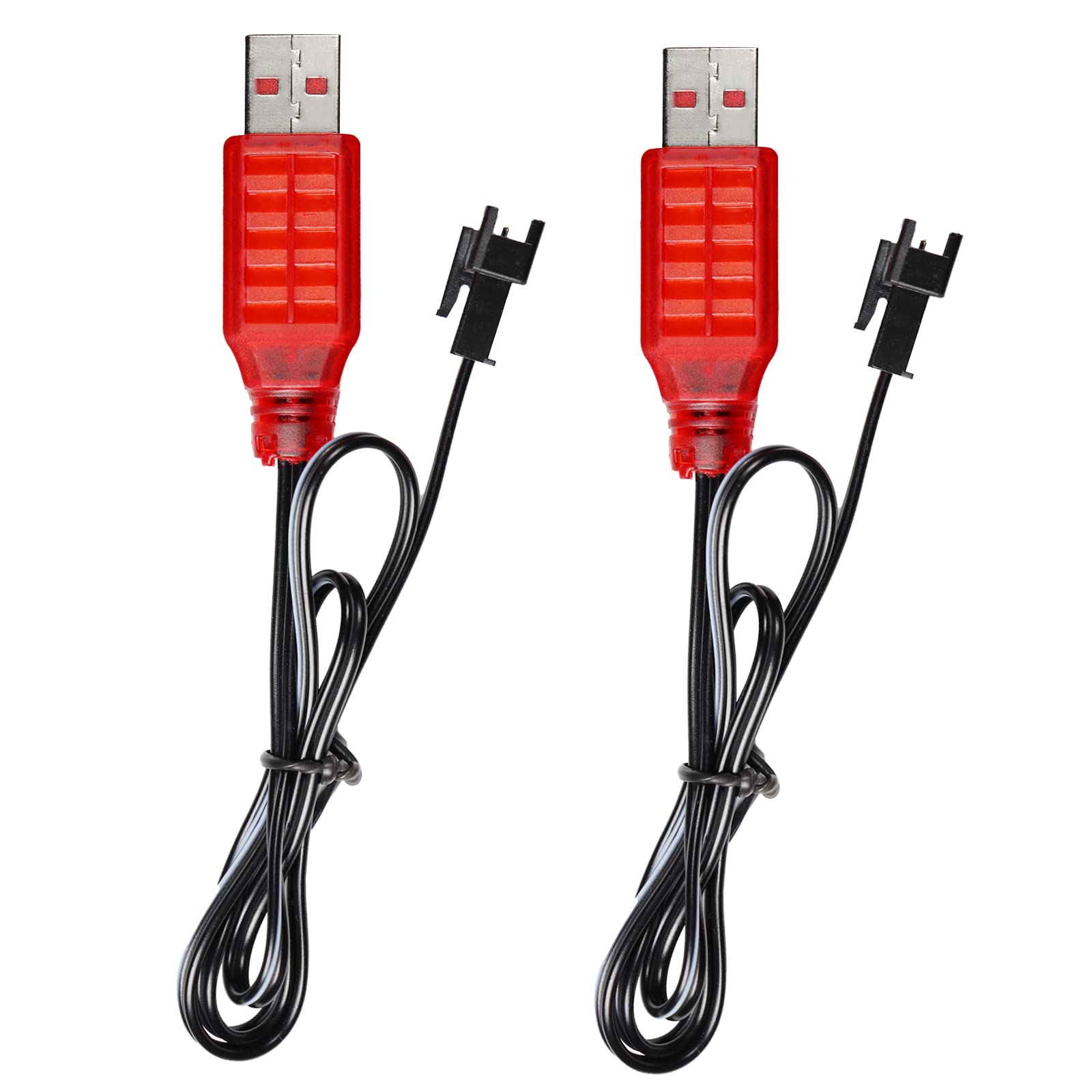 Amazon.com: KBT 2-Pack SM-2P USB Charger Cable for 3.7V RC Car Battery ...