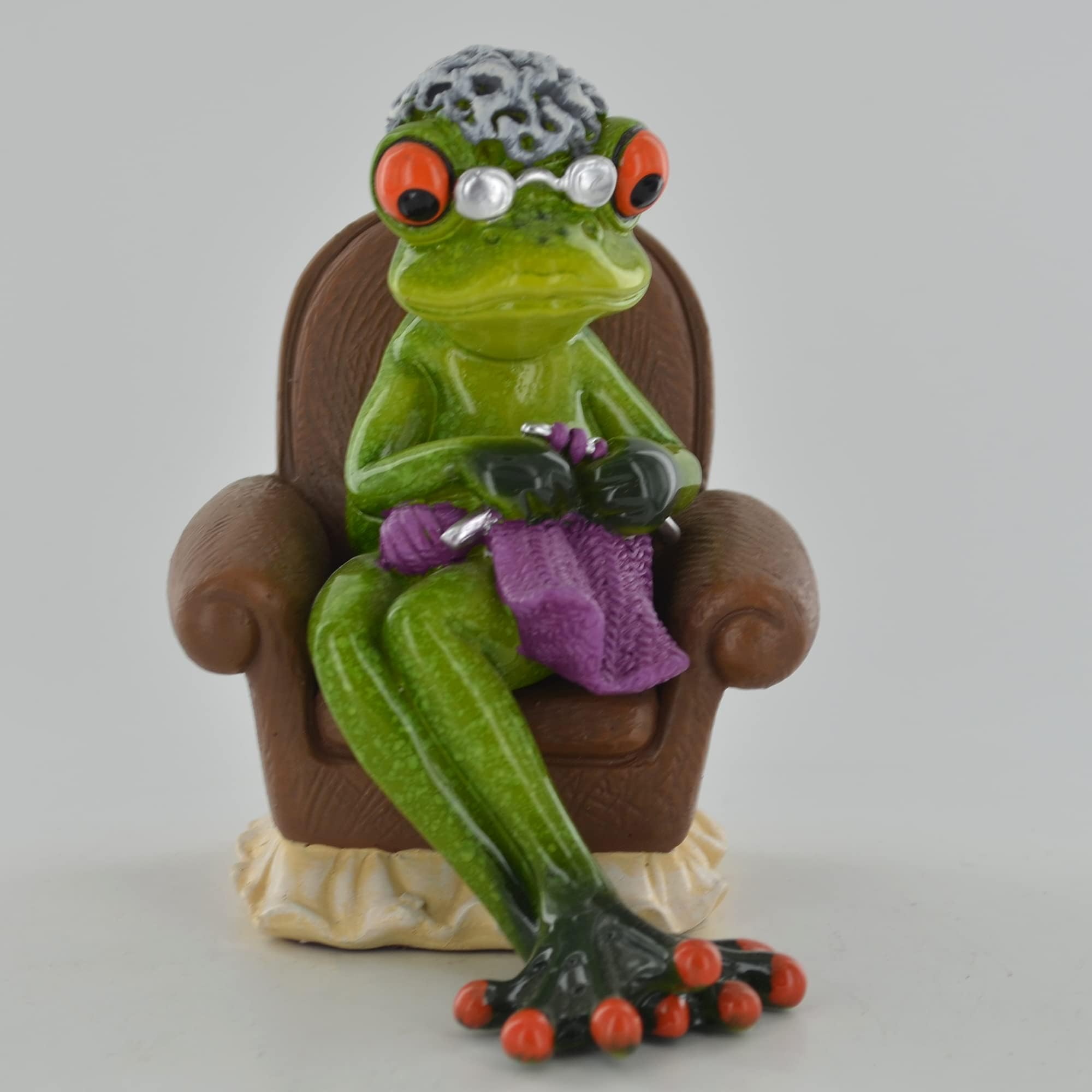 Prezents.com Comical Frogs - Middle Finger Small Resin Figurine Home ...