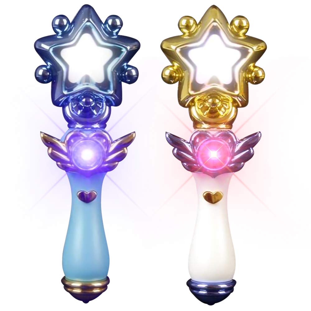Amazon.com: ArtCreativity Light Up Magic Star Wand, Set of 2, Cute ...