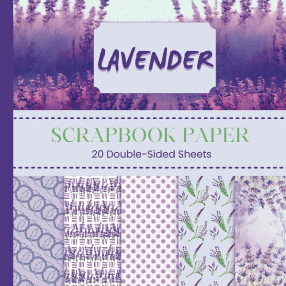 Lavender Scrapbook Paper: 8.5" x 8.5" Purple Pattern Paper for ...