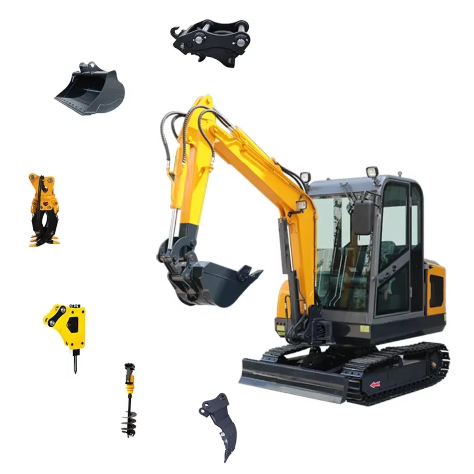Excavator Mini Digger Crawler Excavator 0.8ton 1ton 2ton 3 ton 3.5ton ...
