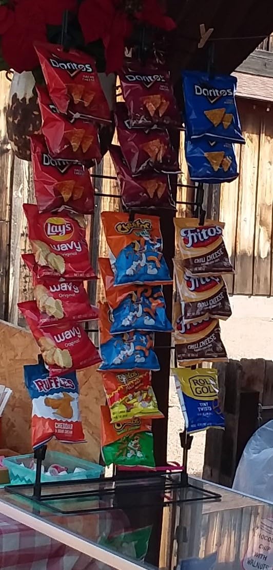 $8/mo - Finance Potato Chip Rack Display Stand, 3-Row with 54 Clips ...