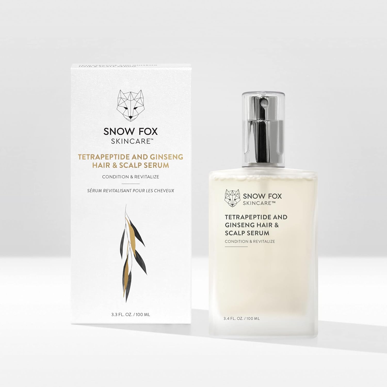 Amazon.com : Snow Fox Skincare Tetrapeptide & Ginseng Hair & Scalp ...