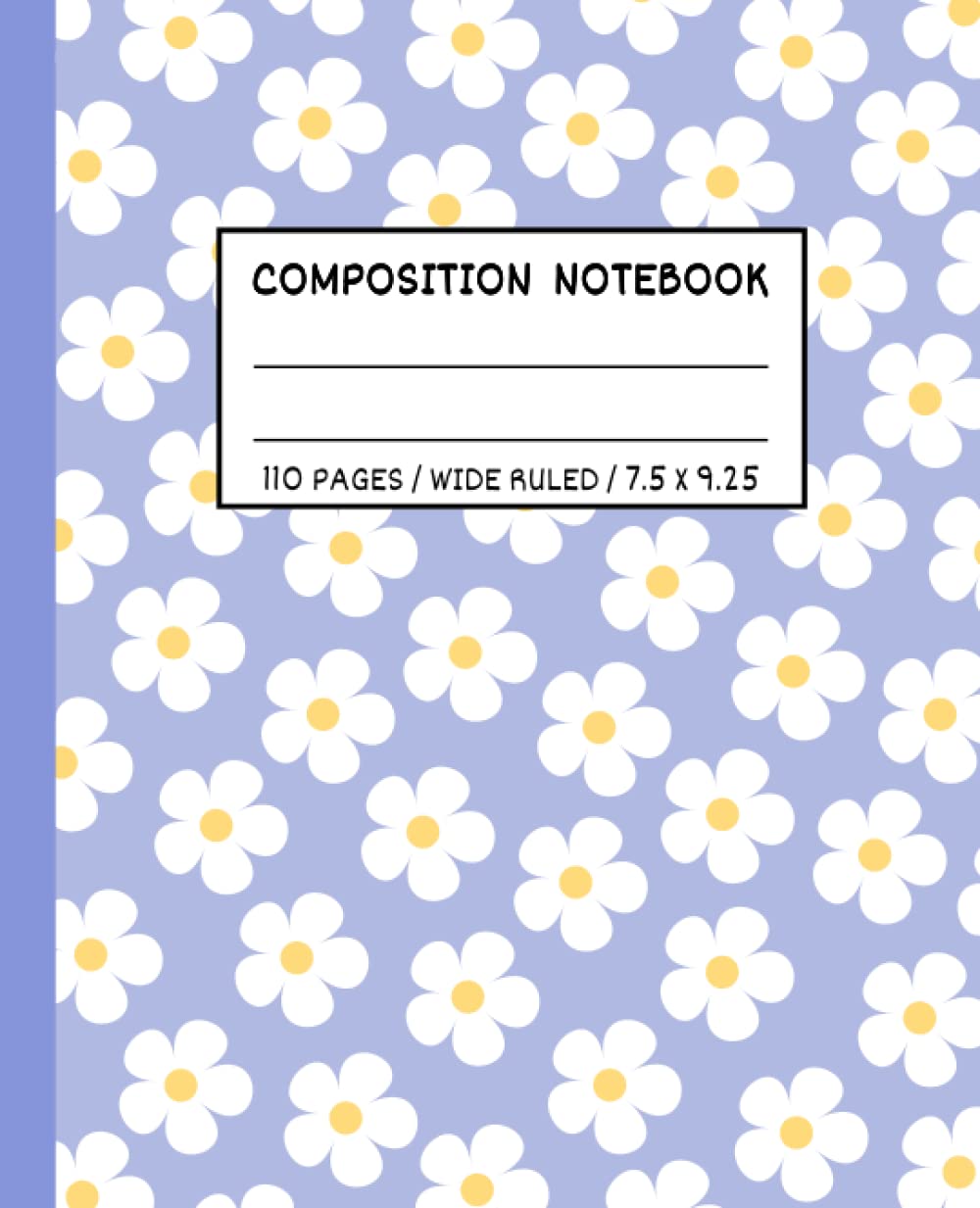 Cute Composition Notebook Wide Ruled: Aesthetic Notebook | Purple ...