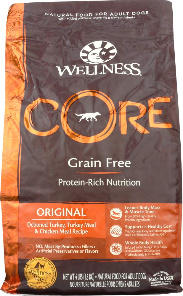 Wellness Core Canine Original Formula Dry Dog Food -- 4 lbs