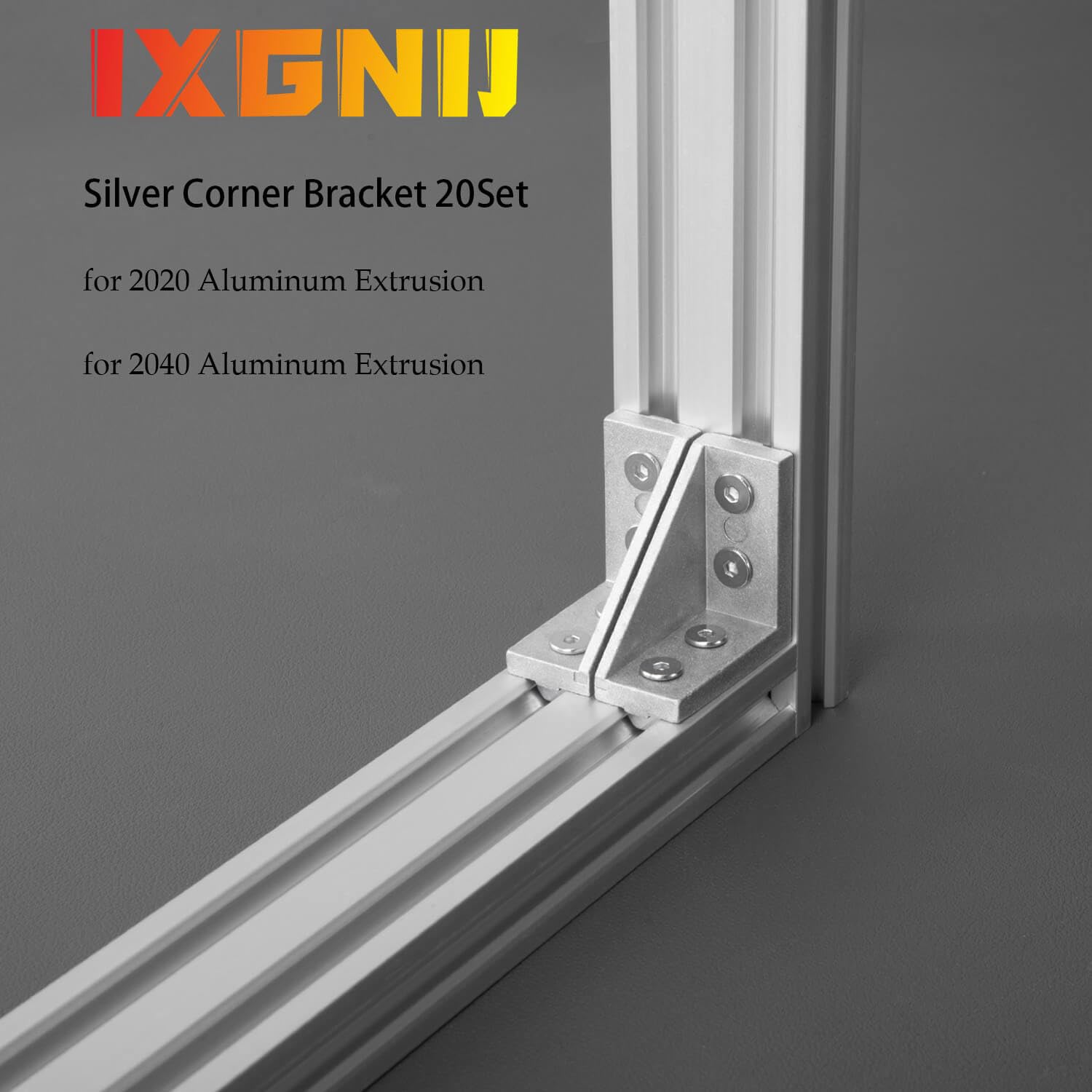 Snapklik.com : 20Set 2040 Corner Bracket Connector For 2040 Aluminum ...
