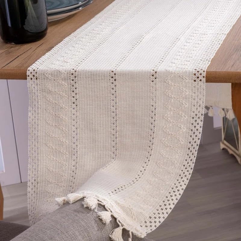 Amazon.com: Boho Table Runner Fall with Tassels 60 Inches Long for Fall ...