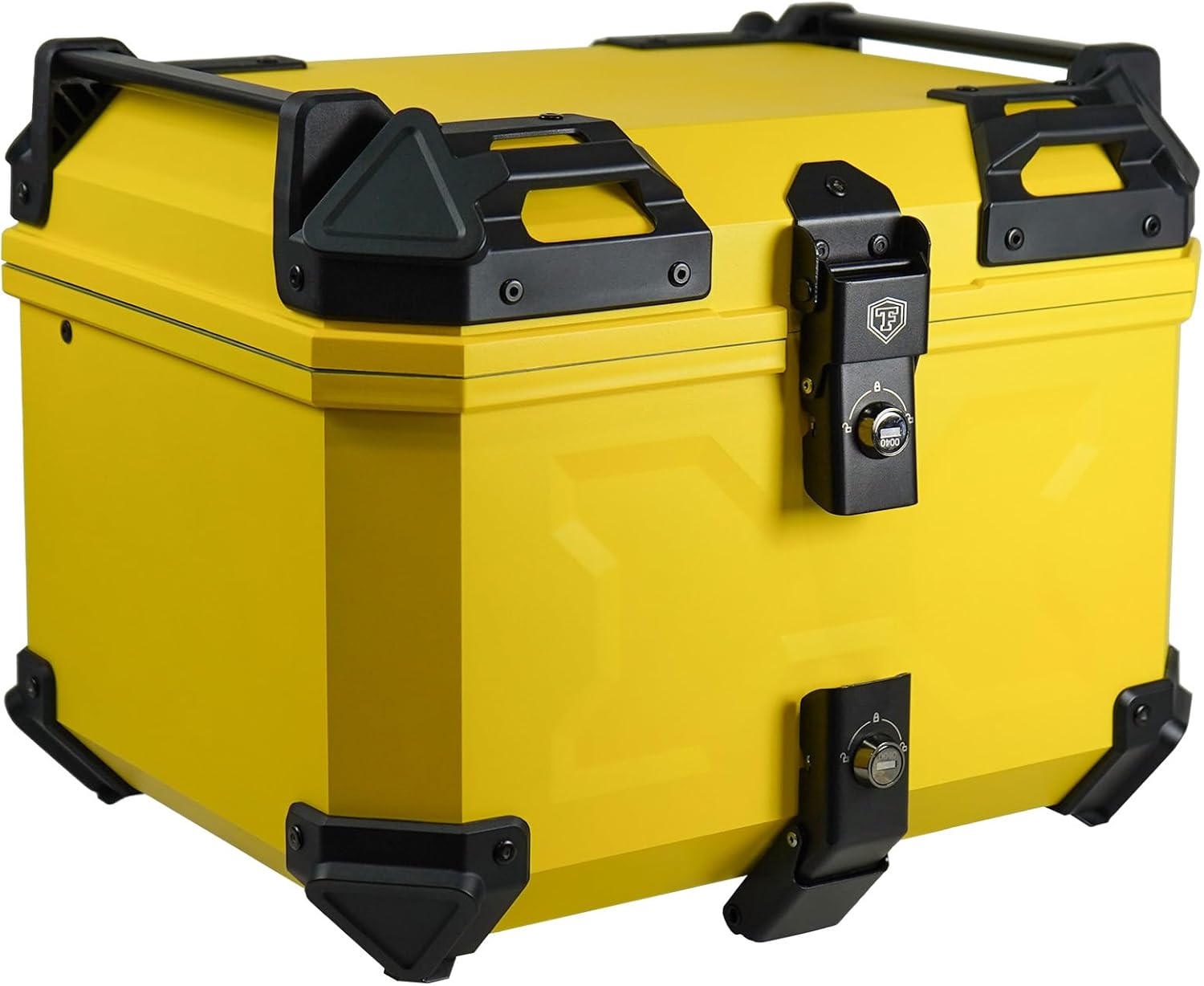 Amazon | リアボックス バイク用リアボックス 45L 58L ABS 大容量 トップケース 取り付けベース付き キーロック可能 汎用 ツーリング キャンプ 通勤等 (YELLOW ...