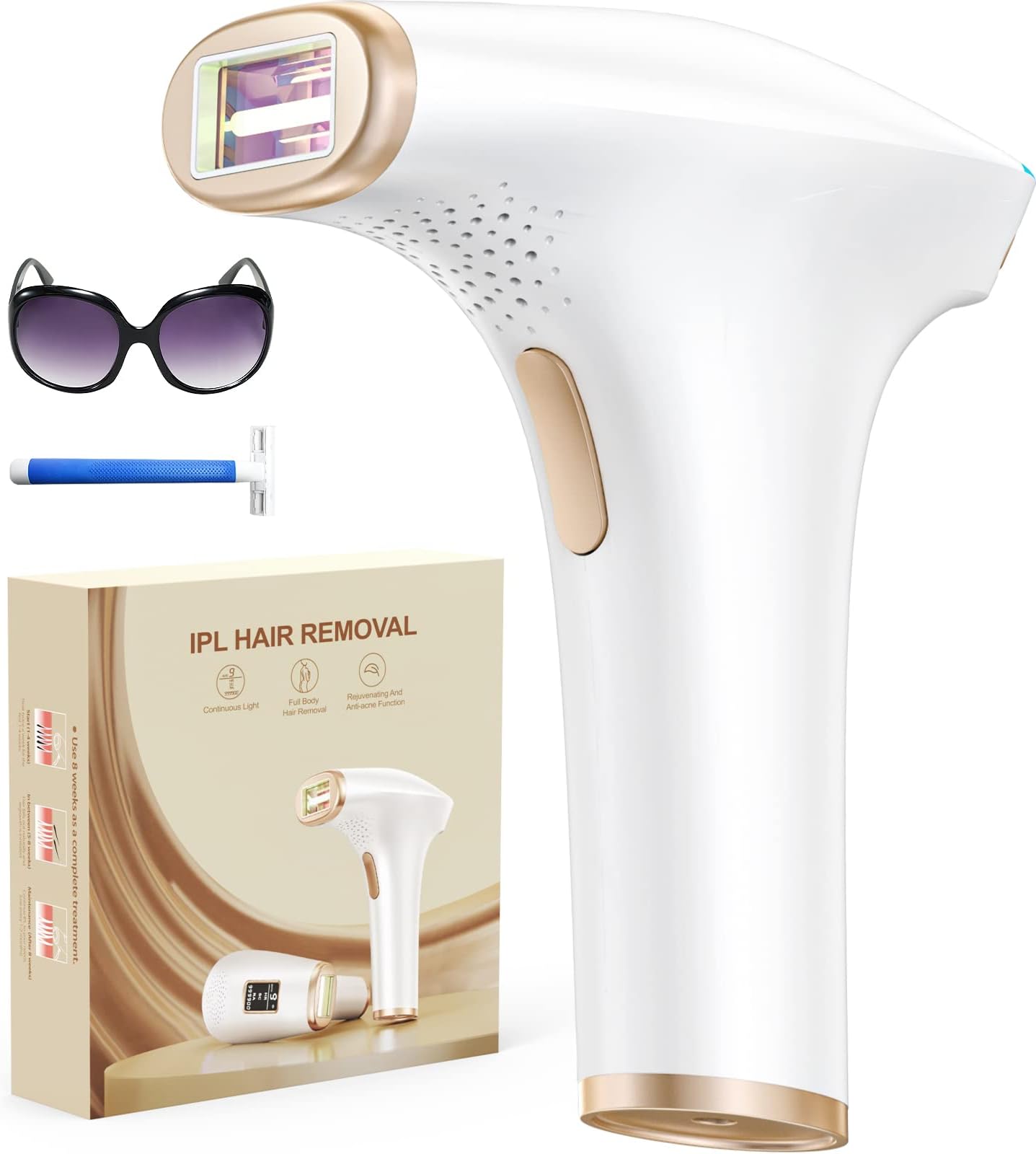 Amazon.com: LYSMOSKI Laser Hair Removal Device for Women and Men at ...