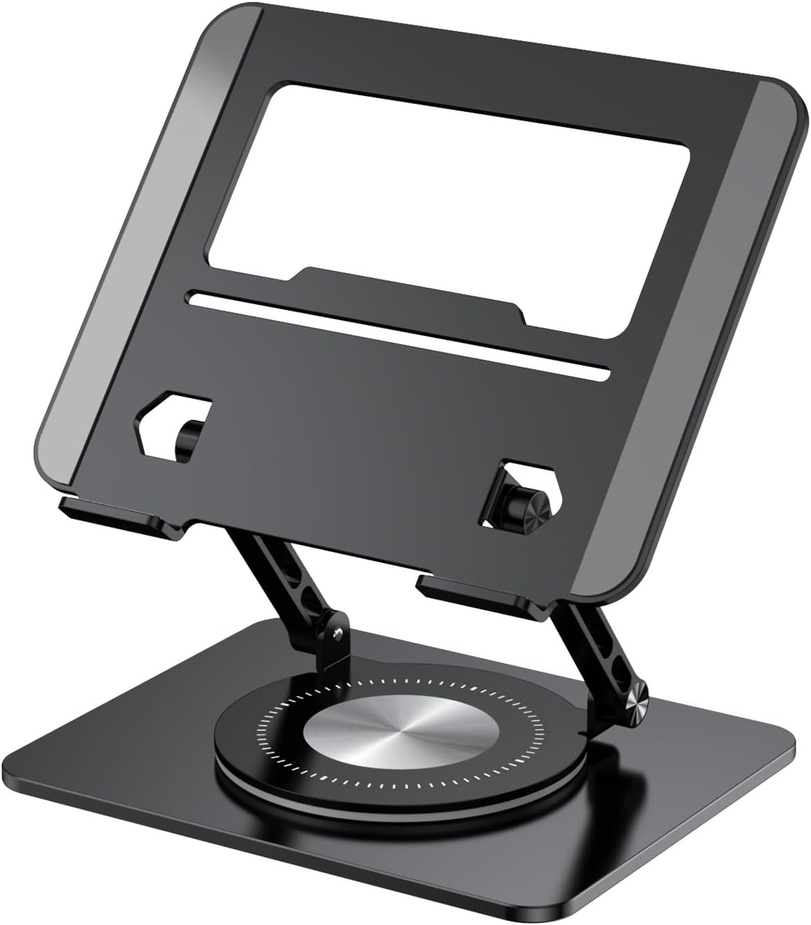 Amazon.com: SAUNUOWL Swivel Adjustable Laptop Stand for Desk Ergonomic ...