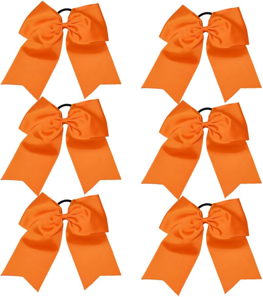 Amazon.com : Bzybel 6" Large Cheer Bow Cheerleading Bows Big Hair Bows ...