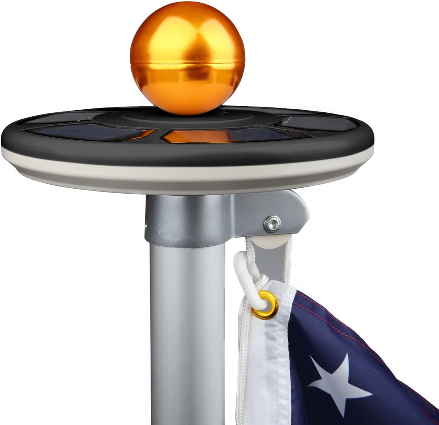 Amazon.com : Sunnytech 2nd Generation Solar Flag Pole 20led Light ...