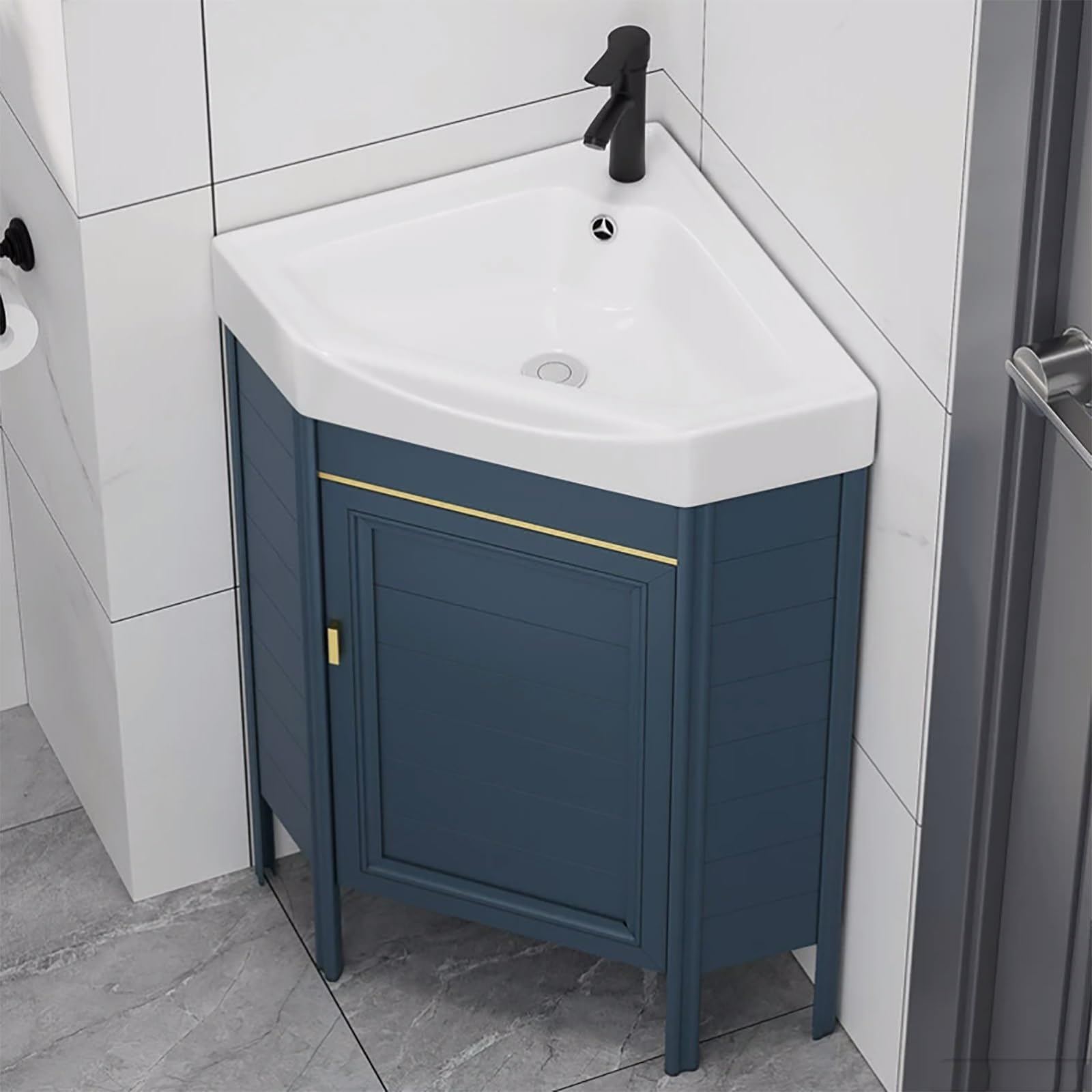 Amazon.com: Corner Bathroom Sink Corner Sink Bathroom Vanity Cabinet ...