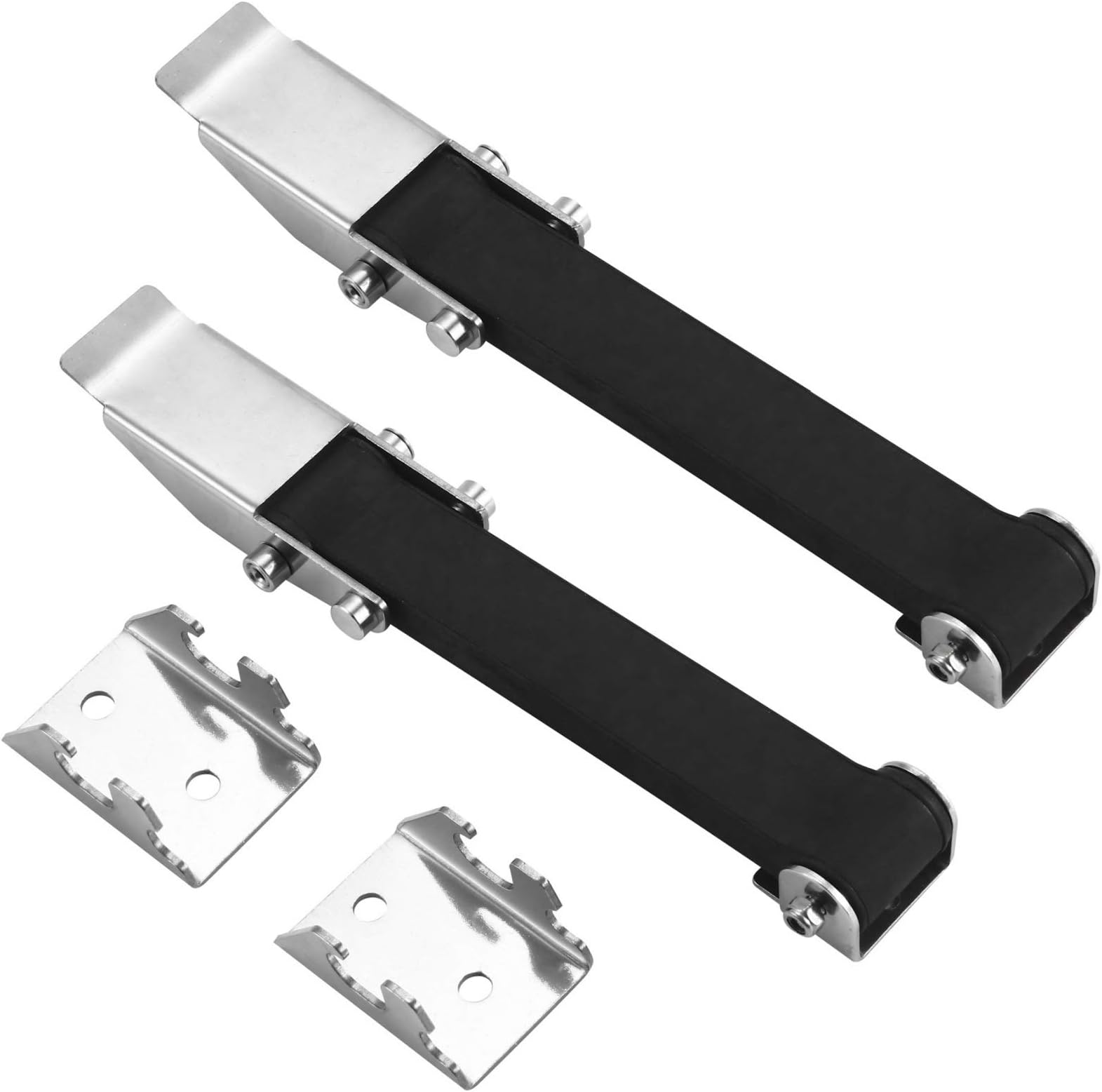 ADrivWell 2pcs Flexible Soft Black Rubber Draw Latch Over Center ...
