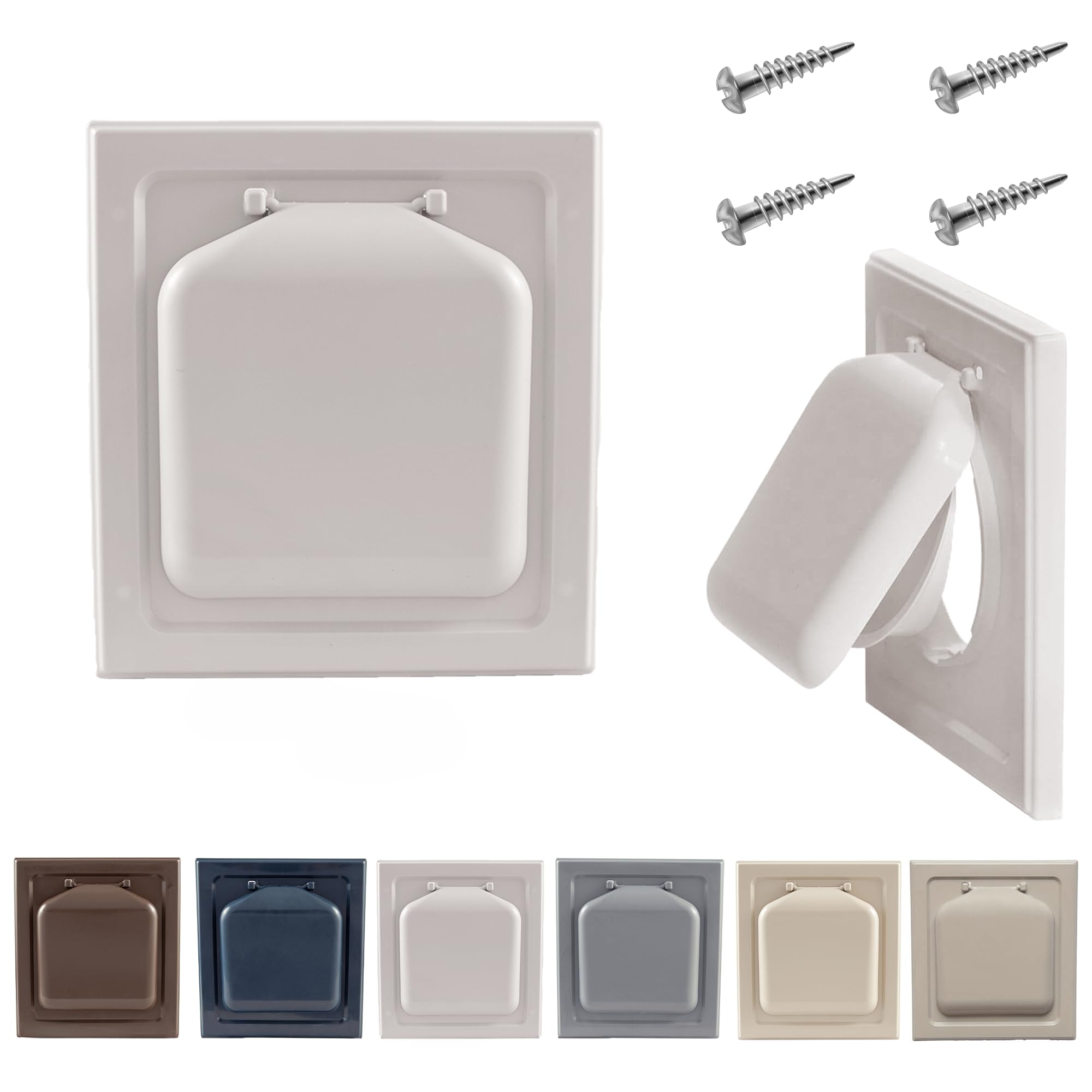 Amazon.com: NO-PEST VENT, Exclusive Dual Door Dryer Vent Cover Outdoor ...