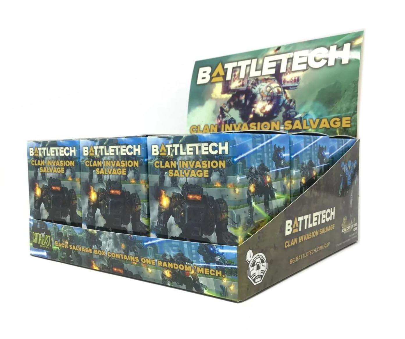 Amazon.com: Catalyst Game Labs BattleTech Clan Invasion Salvage Display ...