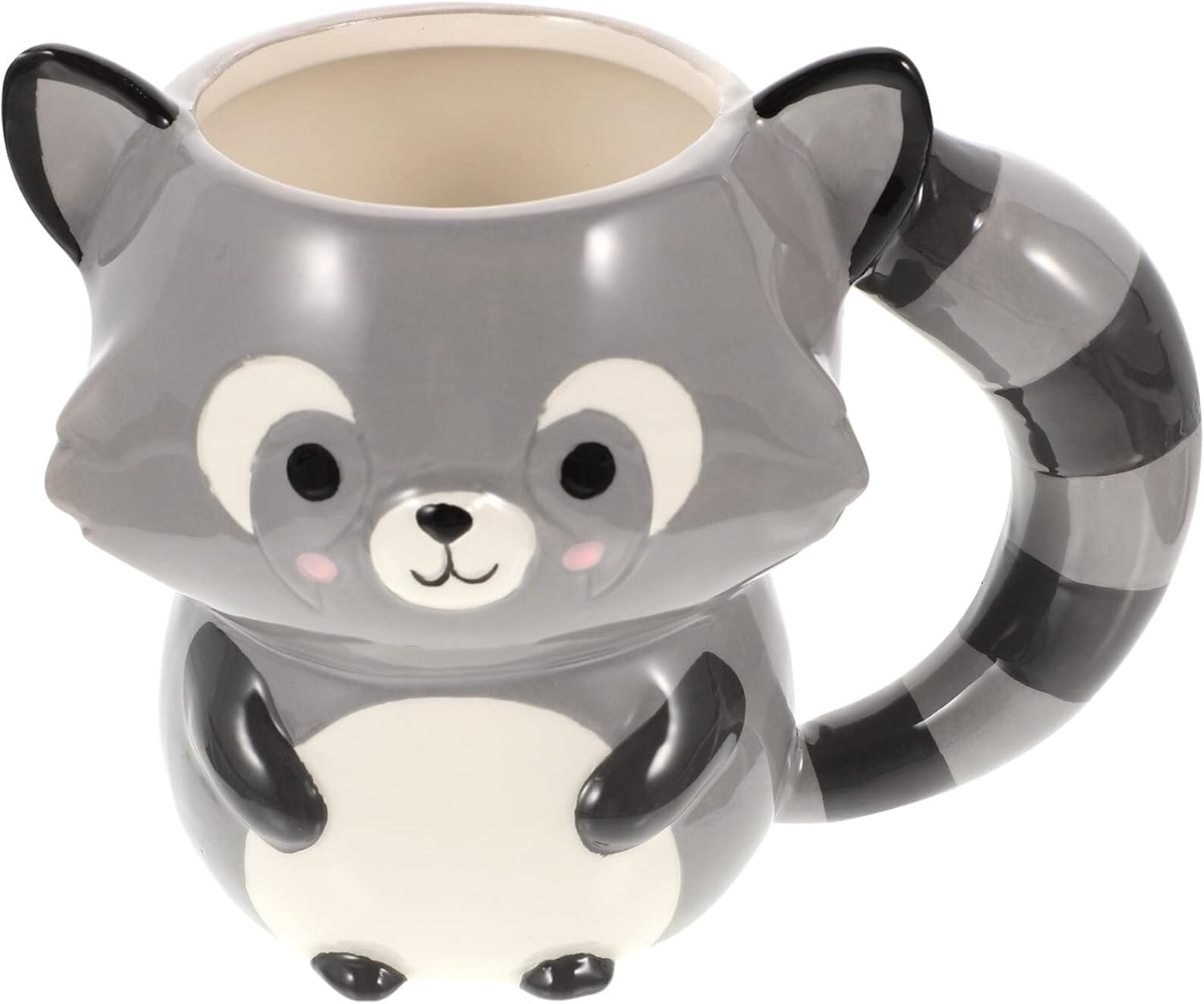 Amazon.com: Animal Shaped Coffee Mug 3d Raccoon Mug Bear Shaped Ceramic ...