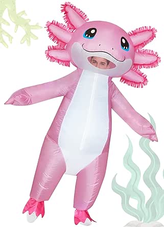 Amazon.com: ZIZWO Inflatable Costume Adult Axolotl Costumes Halloween ...