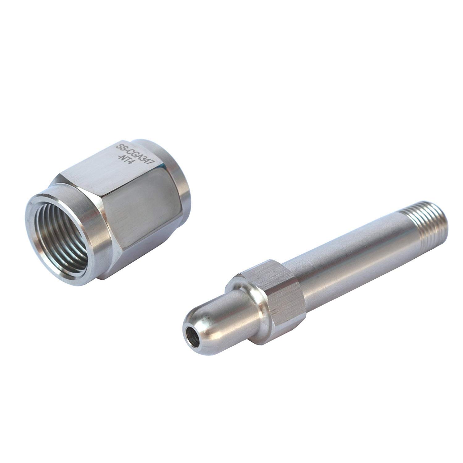 Buy IORMAN Universal CGA347 Regulator Inlet Nut & Nipple Adapter Air ...