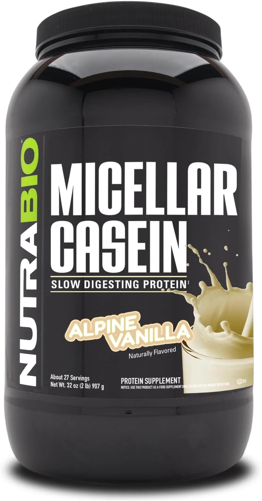 Amazon.com: NutraBio Micellar Casein Protein Powder- Casein Protein ...