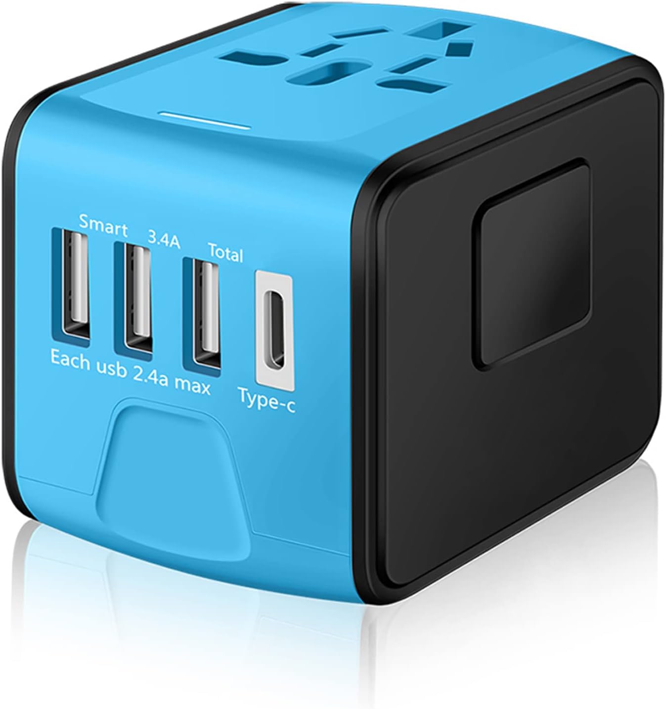 SAUNORCH Universal International Travel Power Adapter W/High Speed 2.4A ...