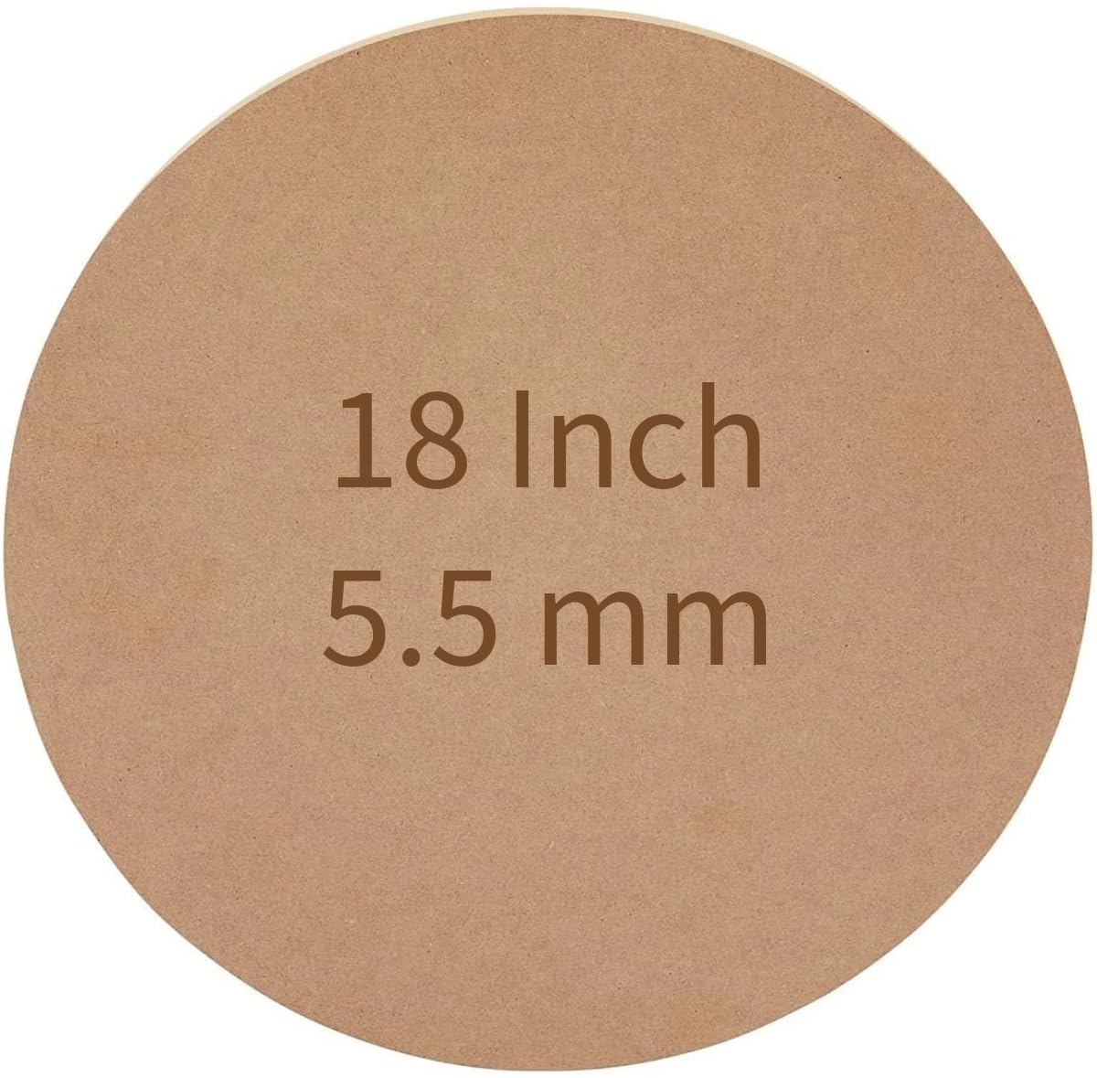 Estella® 18 Inch MDF Board for Art and Craft - Round Wood Circles for ...