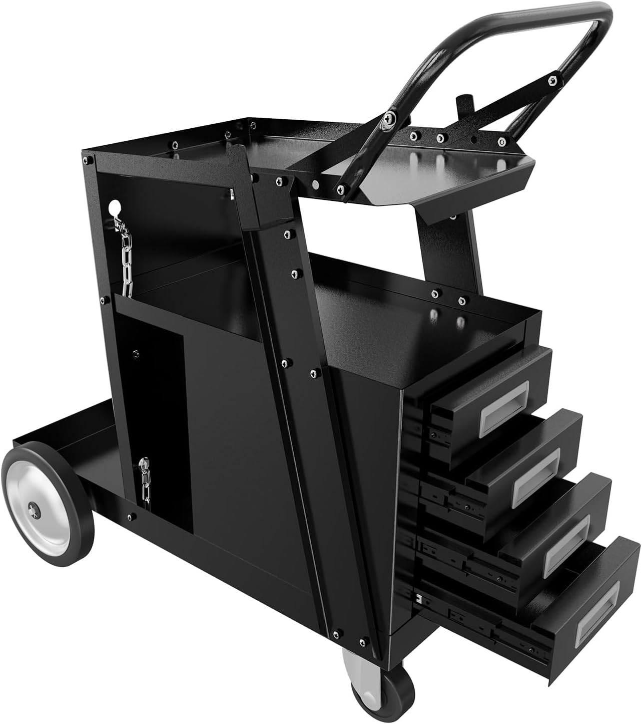 Amazon.com: RustyVioum Rolling Welding Cart with 4 Drawers, Heavy Duty ...