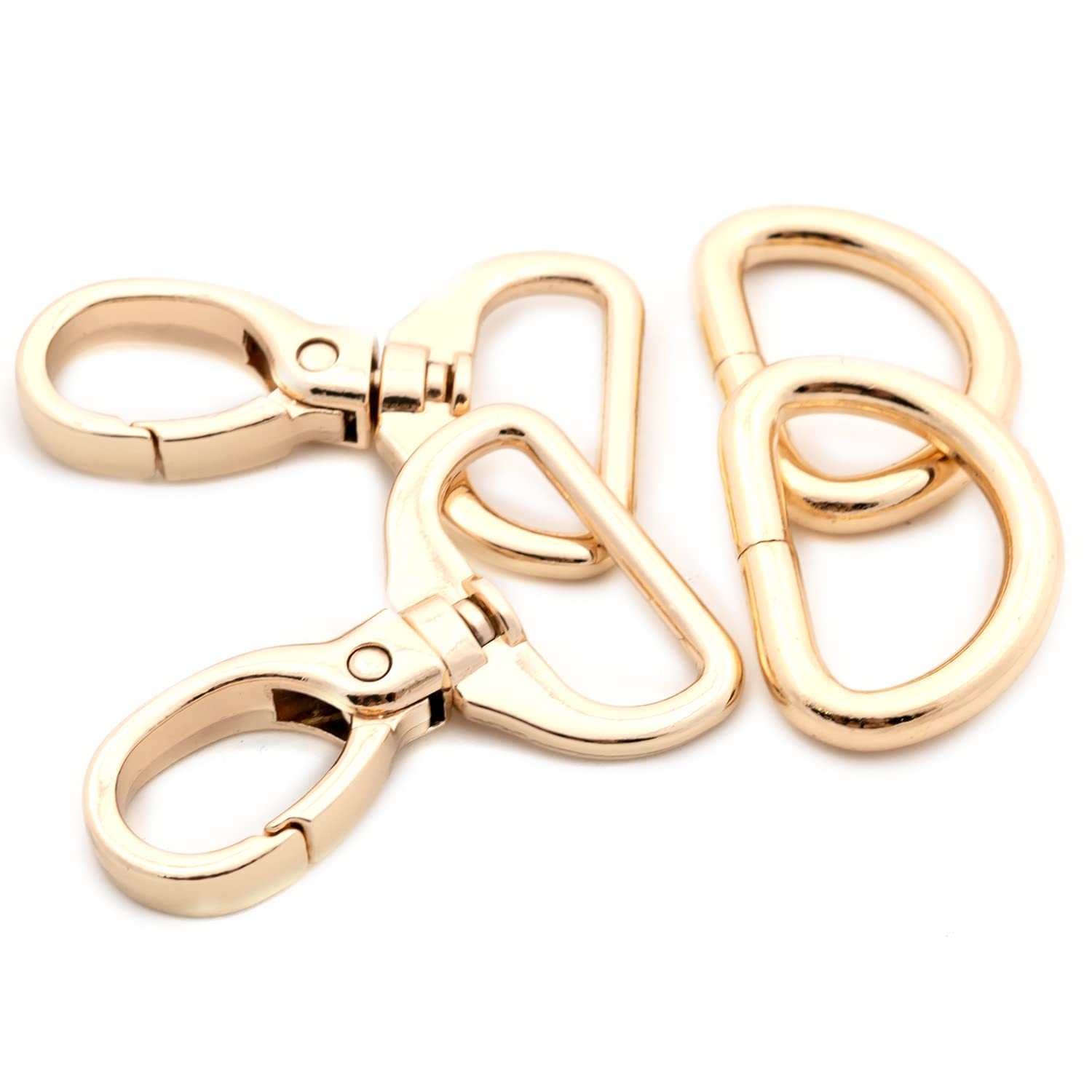 Amazon.com: Oval Snap Hooks,with D Rings 8 Sets Purse Hardware Lobster ...