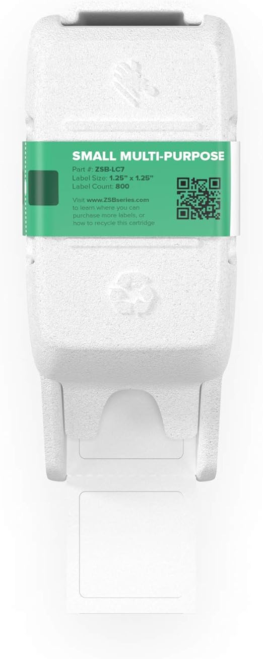 Amazon.com : ZEBRA ZSB Series Labels - Potato Starch-Based Printer ...