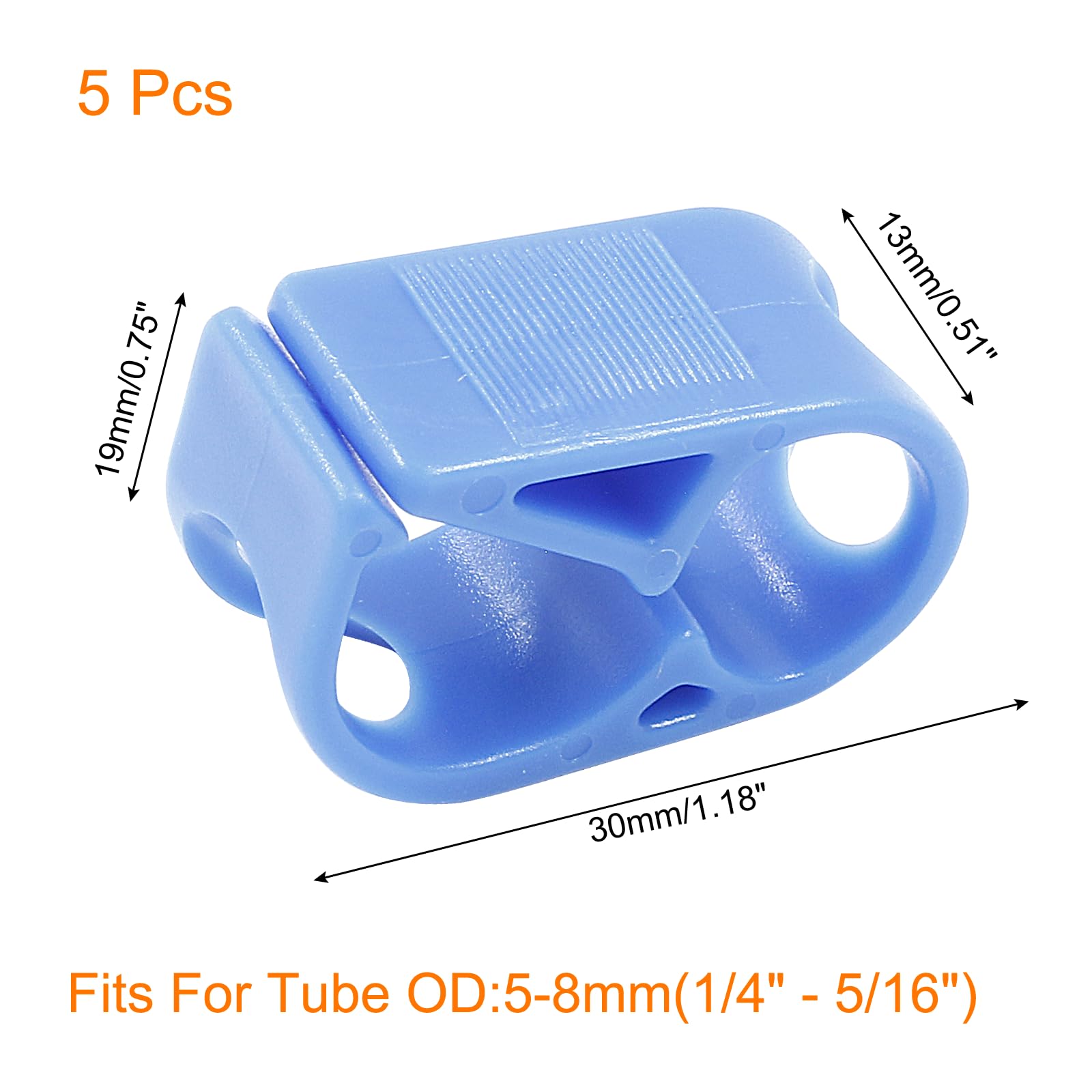 Snapklik.com : Kyuionty 5 Pcs 1/4" - 5/16" Tube O.D. Plastic Tubing ...
