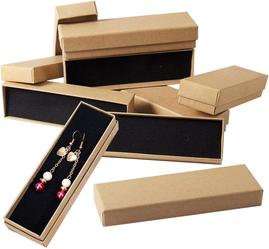 Amazon.com: MSC Cotton Filled Jewelry Gift Box (Kraft) 8"x2"x1" lot of ...