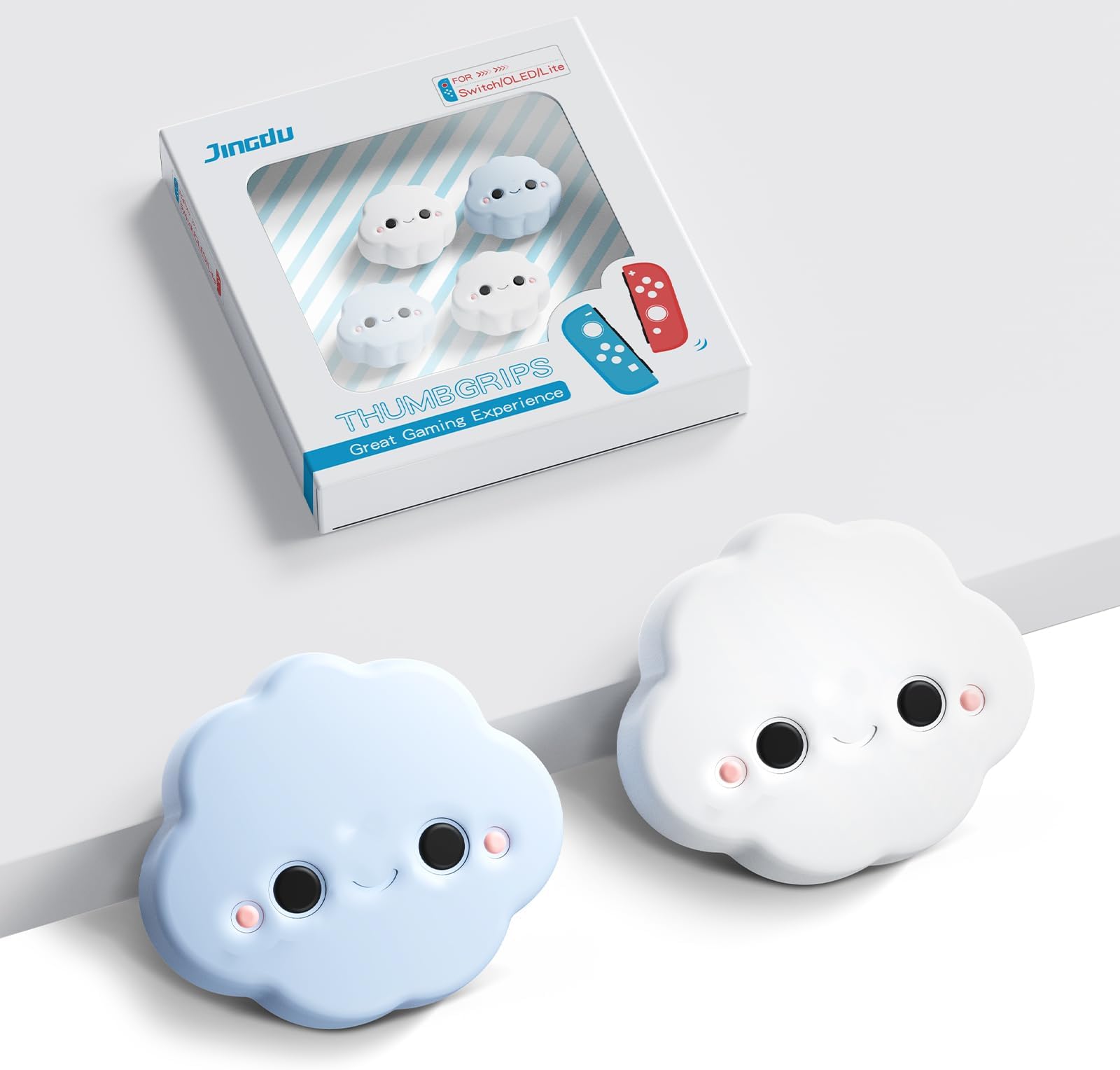 Amazon.com: JINGDU Thumb Grip Caps for Nintendo Switch Joy-Con, Cute ...