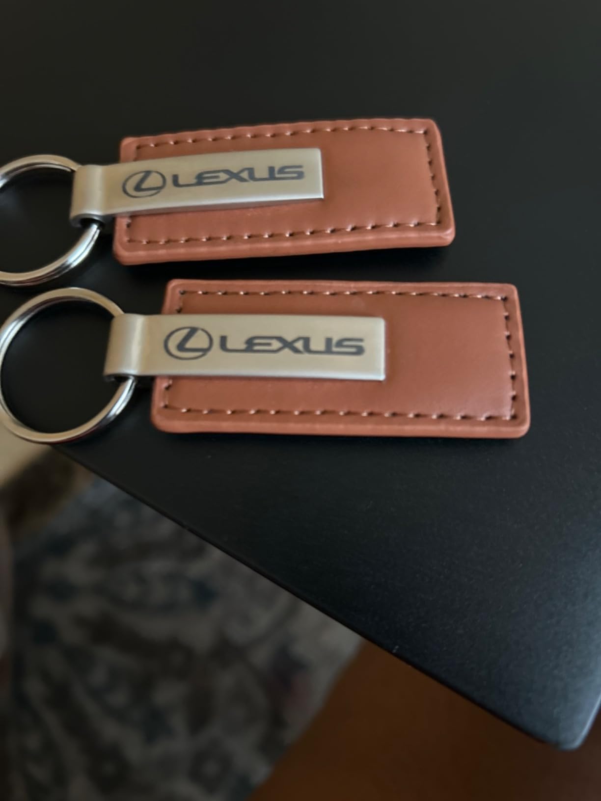 Amazon.com: Lexus Brown Leather Key Chain, Official Licensed : Automotive