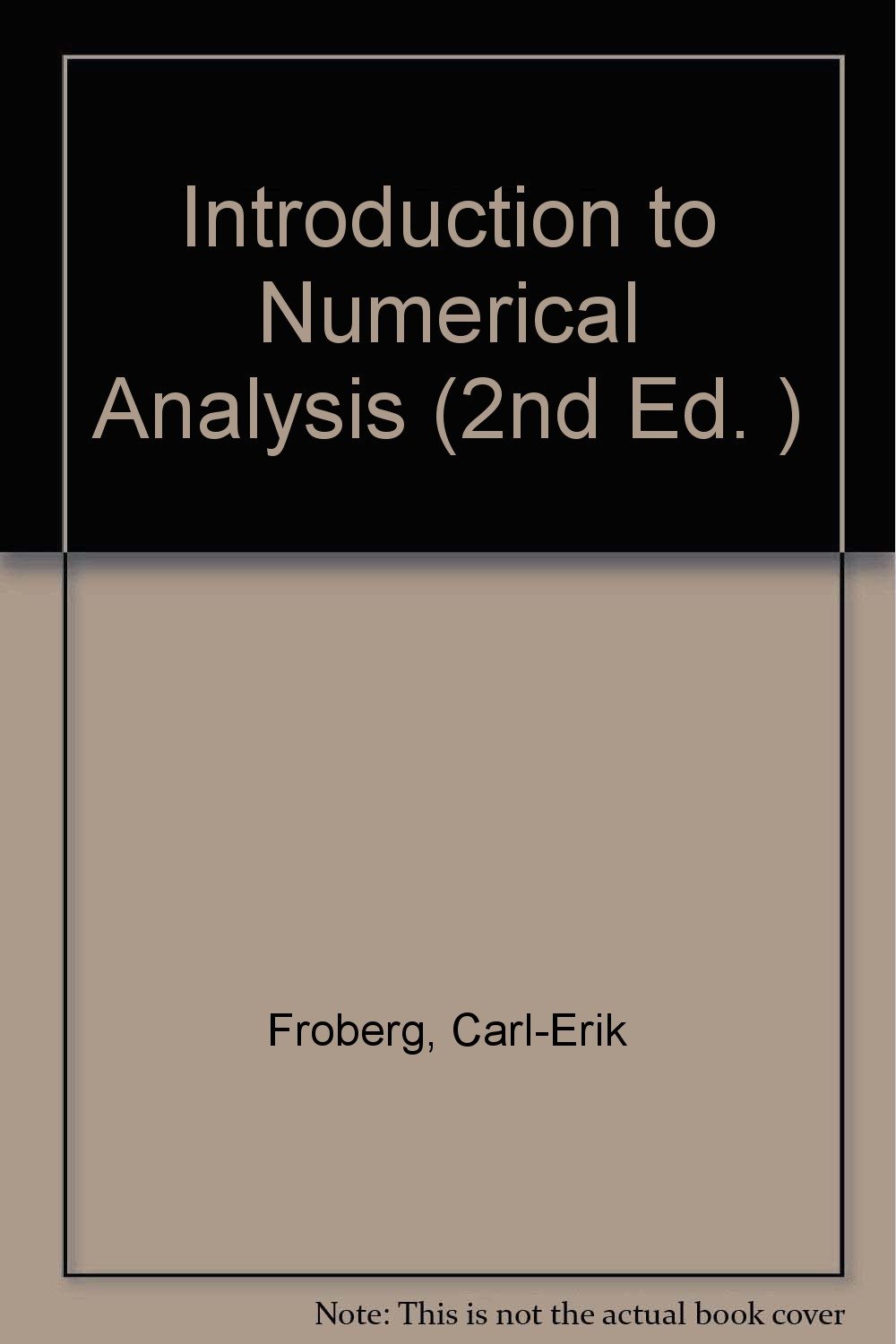 Introduction to Numerical Analysis (2nd Ed. ): Amazon.com: Books