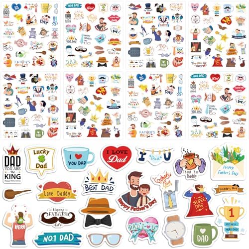 Amazon.com: Happy Father's Day Stickers for Kids Best Dad Sticker ...