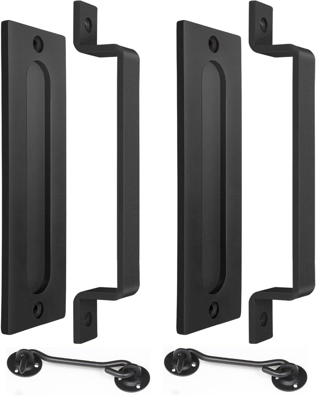 Amazon.com: J JHOUSELIFESTYLE Barn Door Handles 2 Pack - Heavy Duty ...